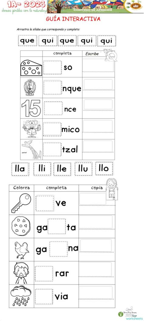 Leer Oraciones Ficha Interactiva Topworksheets