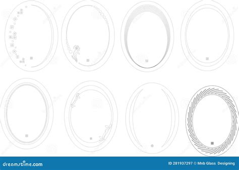 Led Mirrors Glass Border Design Vector Cdr 281937297