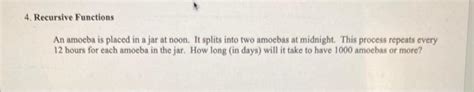 Solved 1 Recursive Functions Find F 18 F X {f X−4 −2−4