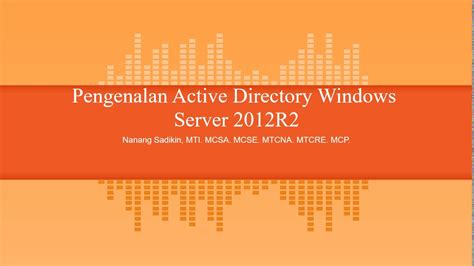 Pengenalan Active Directory Windows Server 2012r2 Youtube