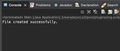 Create A File In Java