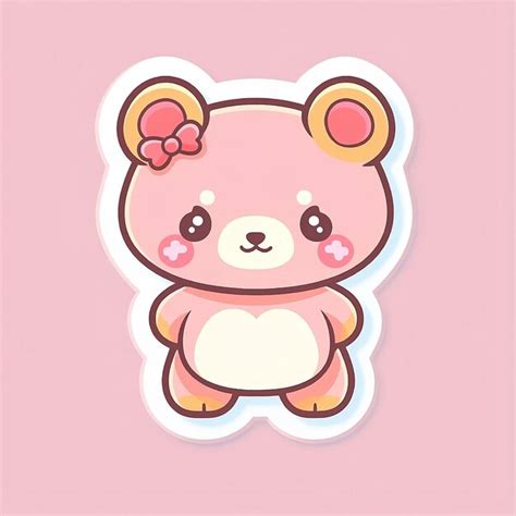Premium Ai Image A Cute Cartoon Sticker