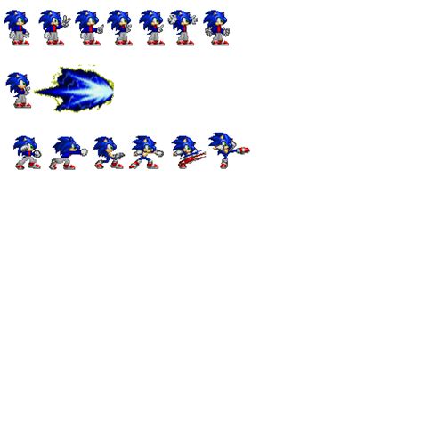 Unfinished New Sprite Sheet By Powerthehedgehogrock On Deviantart