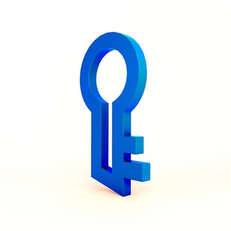 free photo key right side in white background