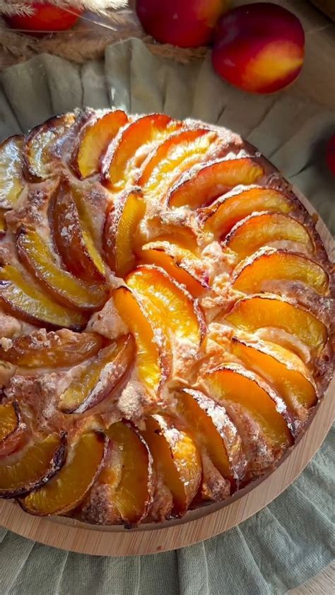 Nectarine And Cottage Cheese Pie Recipe Video Delicious Cake