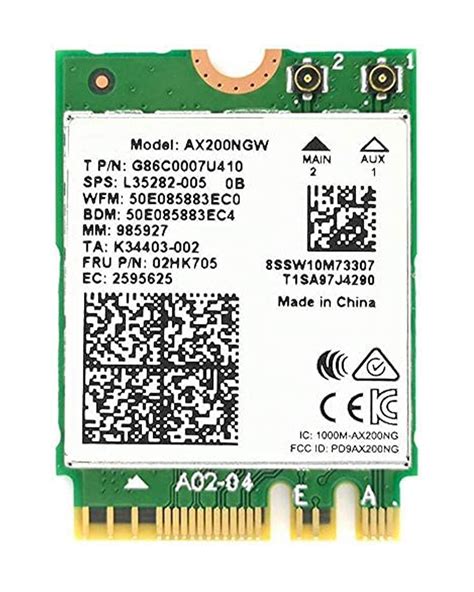Shop - Intel Wifi 6 Ax200 160mhz Wireless Network Card - Sibbex