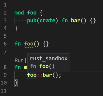 Ambiguity For The Module Path With The Same Name As A Function Declaration Issue Rust