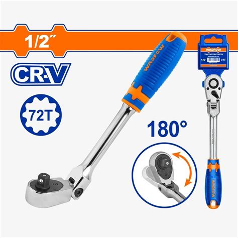 Wadfow Wrw4212 12 Inch Dr Flex Head Ratchet Wrench Quick Release 12 Drive Ratche At Rs