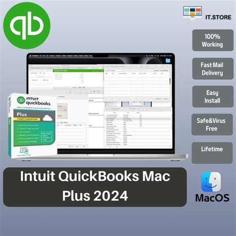 Intuit Quickbooks Plus 2024 For Mac M1m2m3 Prom3 Max Chip Apple