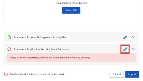 Export And Import Dashboards Exabeam Documentation Portal