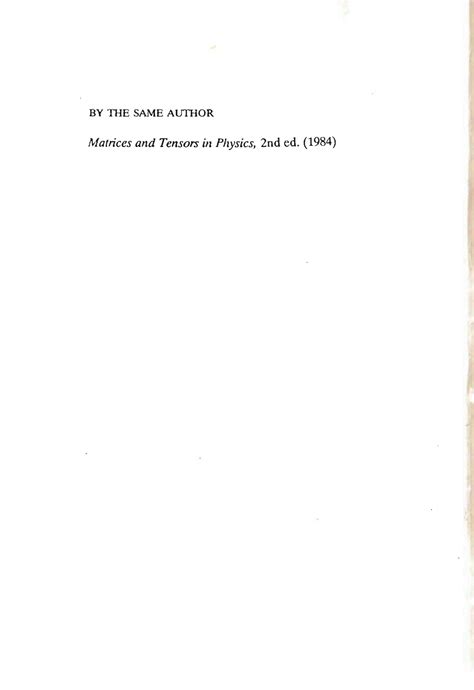 SOLUTION Elements Of Group Theory For Physicists Aw Joshi Studypool