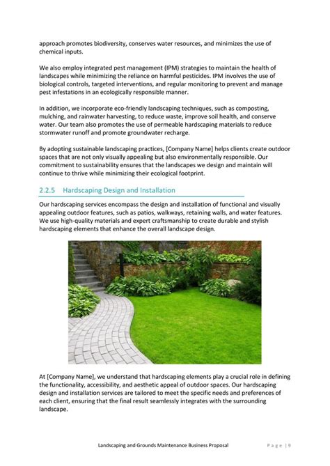 Landscaping And Grounds Maintenance Proposal Template Rfply Proposal Templates Landscape
