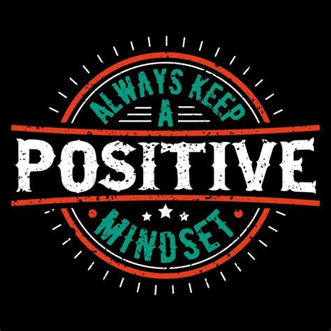 Premium Vector Positive Mindset Tshirt Design