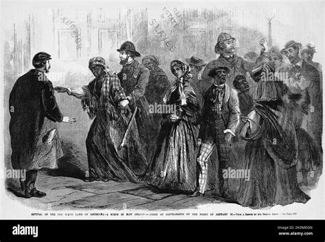 Revival Of The Old Slave Laws Of Louisiana A Scene In New Orleans