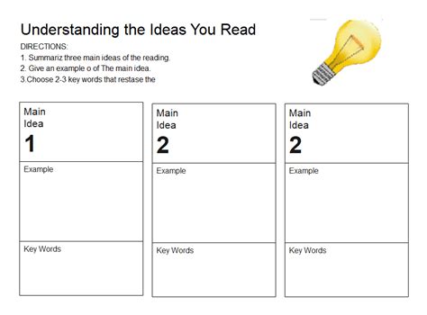 Free Printable Graphic Organizers For Reading Comprehension Free