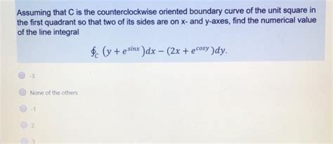 solved assuming that c is the counterclockwise oriented