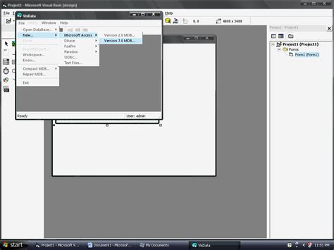 Menggunakan Visual Data Manager Untuk Membuat Database Dan Tabel ~ Visual Basic
