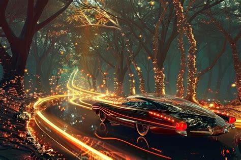Premium Photo A Musicpowered Car Glides Along Sound Roads Its Rh