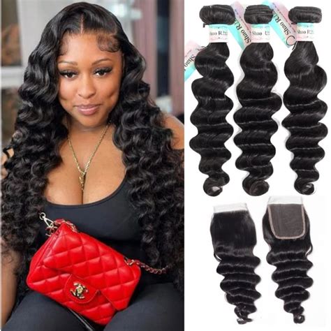 Loose Deep Wave Bundles With Closure 100 Unprocessed Virgin Human Hair
