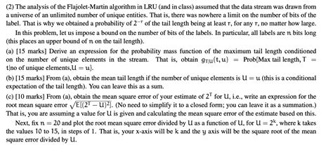 2 the analysis of the flajolet martin algorithm