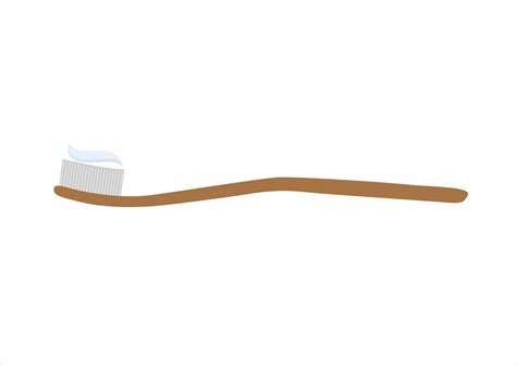 Toothbrush Flat Design Vector Illustration Dental Concept Toothbrush
