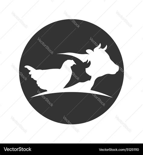 Farm Animals Sign Royalty Free Vector Image Vectorstock