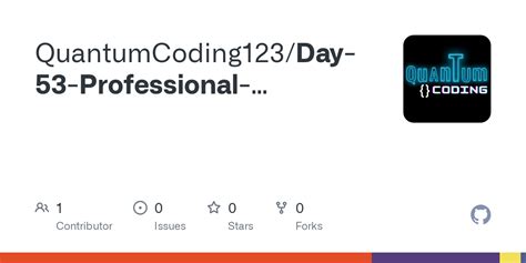 GitHub QuantumCoding123 Day 53 Professional Photographer Portfolio