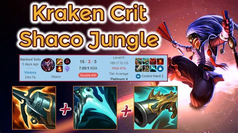 Kraken Crit Shaco Jungle Ranked S League Of Legends Full Gameplay