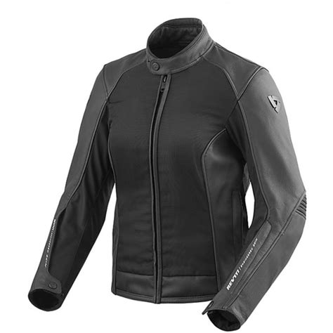 Rev It IGNITION Damen Schwarz Leder Motorradjacke Online Verkauf Outletmoto Eu