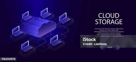 온라인 스토리지 컴퓨팅 아이소메트리 개념입니다 등각 투영 평면 설계 개념 클라우드 기술 데이터 전송 및 저장 비즈니스에 대한 스톡 벡터 아트 및 기타 이미지 Istock