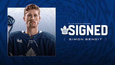 Maple Leafs Sign Defenceman Simon Benoit To Three Year Extension Toronto Maple Leafs
