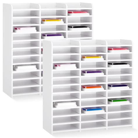 2 Compartment Ink Pad Organizer White Minimalist Style