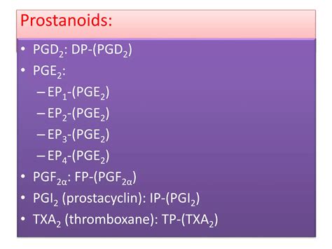 Prostaglandin Leukotriene And Thromboxane Pptx