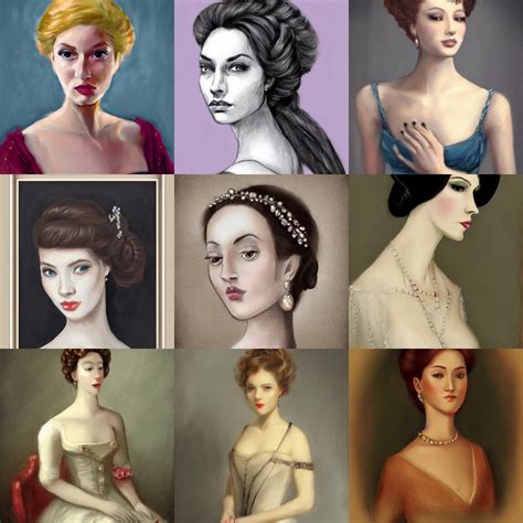 A Portrait Of An Elegant Lady Deviantart Stable Diffusion Openart