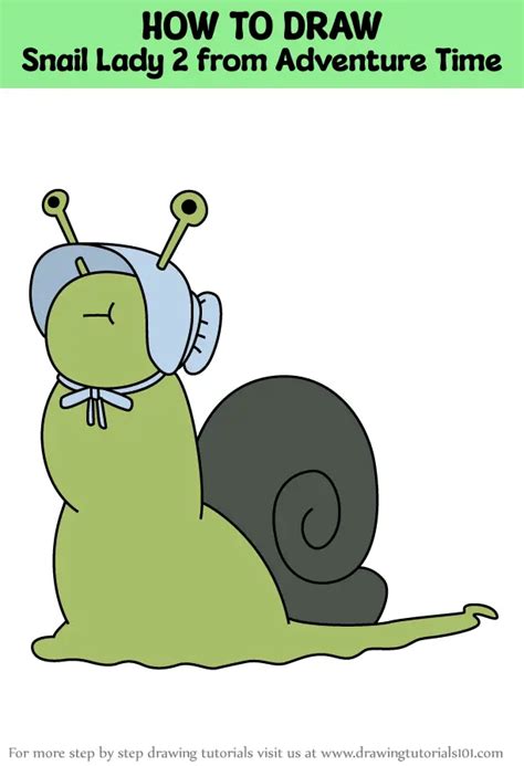 How To Draw Snail Lady 2 From Adventure Time Adventure Time Step By Step DrawingTutorials101 Com
