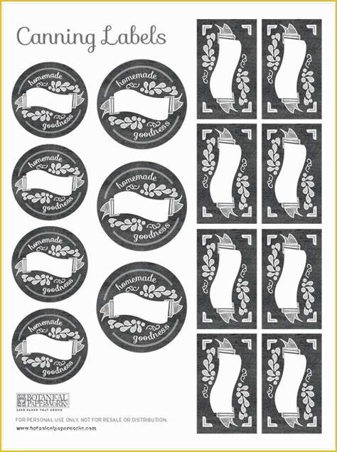 Free Mason Jar Label Templates Of Free Printable Chalkboard Canning