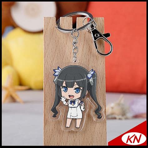 KN DanMachi Dan Machi Keychain Mobile Phone Charm Key Chain Key Ring