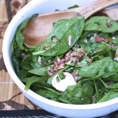 The Sweets Life Wilted Spinach Salad
