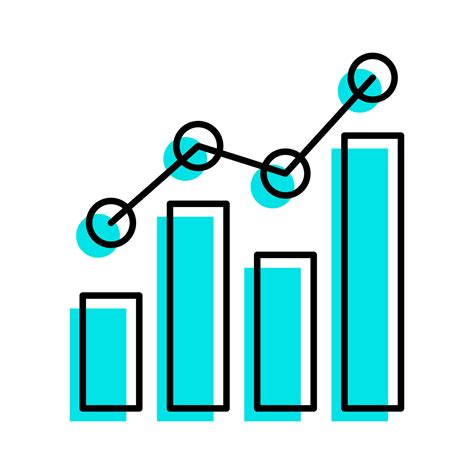 Marketing Diagram Chart Outline Blue Icon Vector Illustration Vector Art At Vecteezy
