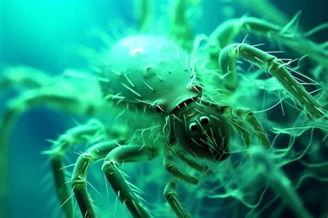 Premium Photo Microscopy Of Spider Electron Microscopy500x Zoom