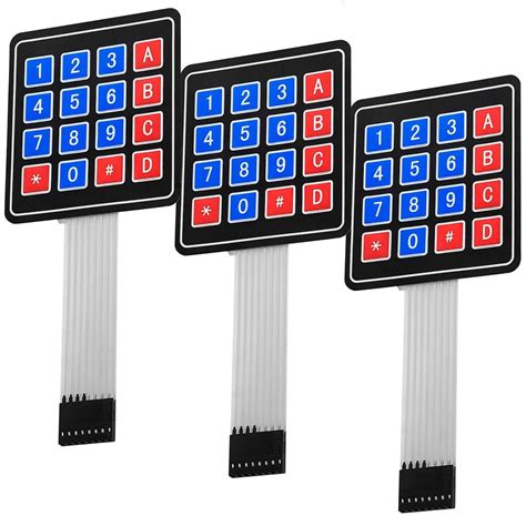 Azdelivery Matrix Array 4×4 Membrane Switch 16 Key Keypad Keyboard Including E Book Bigamart