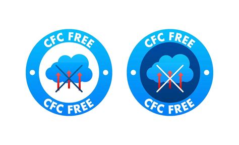 CFC Free Sign Chlorofluorocarbons Or Freon Vector Illustration 29890922 Vector Art At Vecteezy