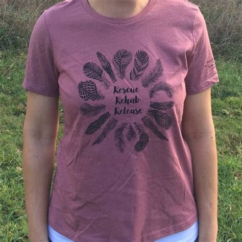 Feather T Shirt Womens Wildlife Center Of The North Coast