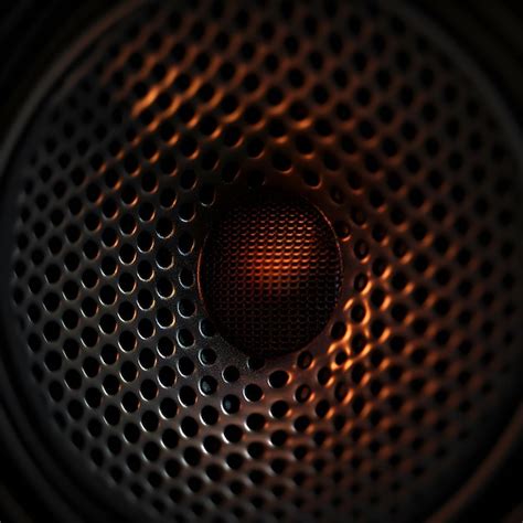 Premium Photo Close Up Of A Speaker Shallow Depth Of Field Selective