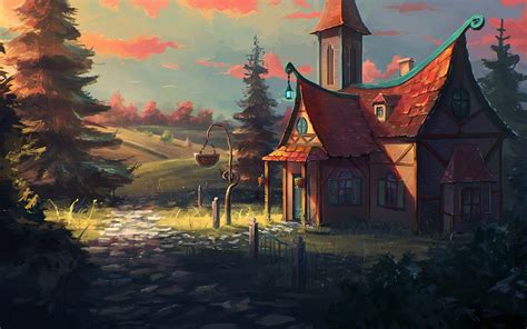 Fantasy House Wallpapers Wallpaper Cave