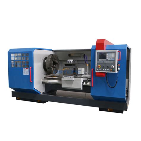 Qk1325 Big Spindle Bore CNC Lathe Machine Tools With Double Chuck Pipe Threading Lathe And CNC