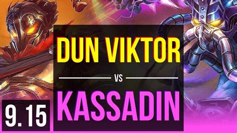 Dun Viktor Vs Kassadin Mid Na Diamond V915 Youtube