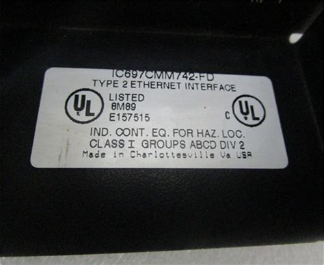 General Electric IC697CMM742 Module Supply