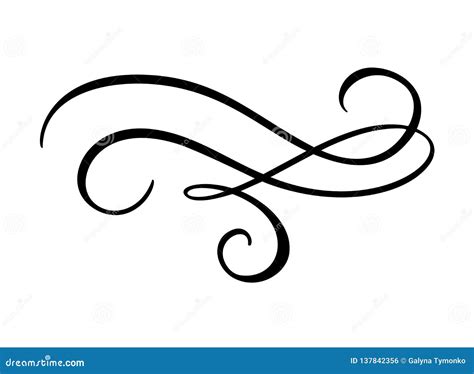 Vector Vintage Line Elegant Dividers And Separators Swirls And Corners
