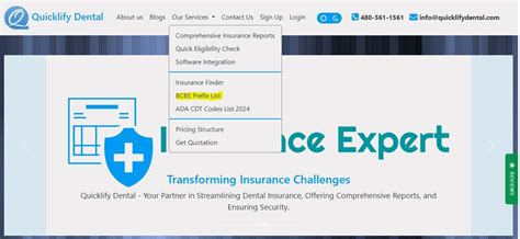 Bcbs Prefix List A Free Tool Powered By Quicklify Dental